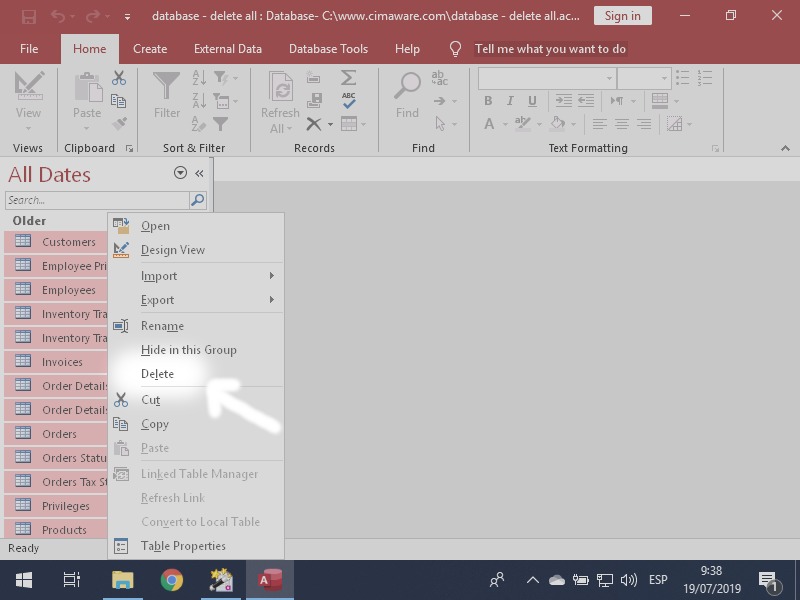 How To Recover Deleted Tables And Other Objects From An Ms Access Database Accdb Crash Help